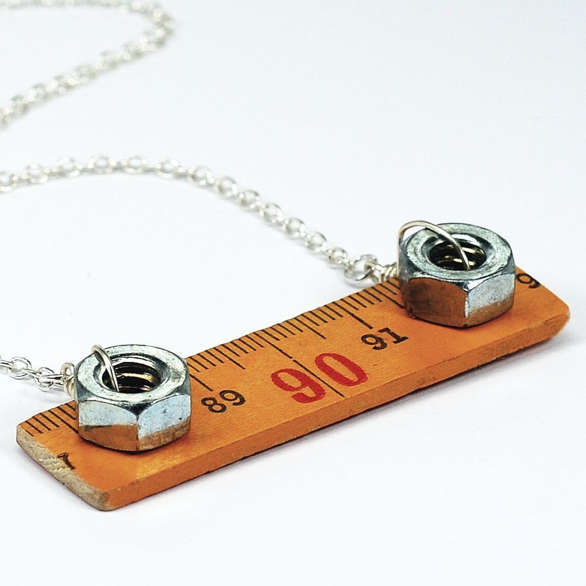 Ruler Necklace Upcycled Wooden Folding Ruler Hardware - Etsy