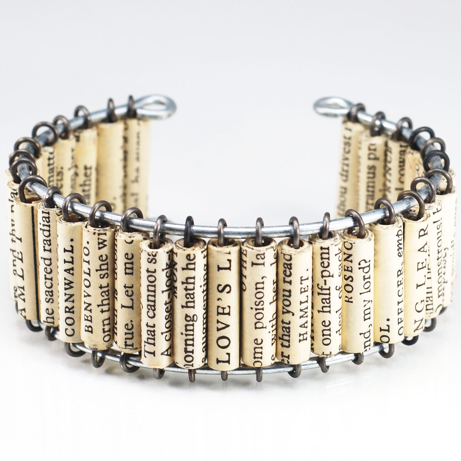 Shakespeare Earrings Shakespeare Jewelry Paper Bead - Etsy