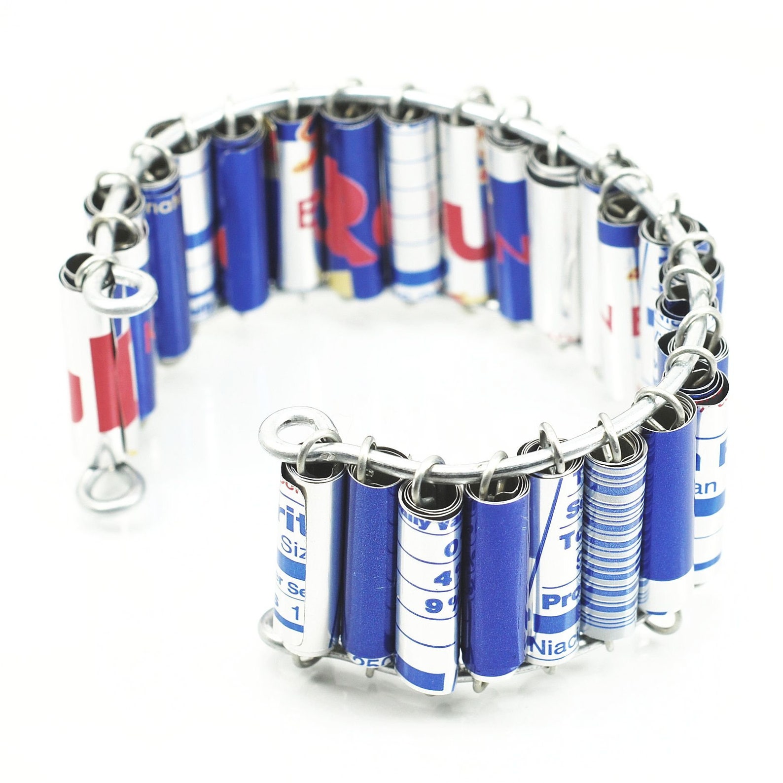 Red Bull Bracelet- Upcycled Aluminum Can Cuff Bracelet, Recycled ...
