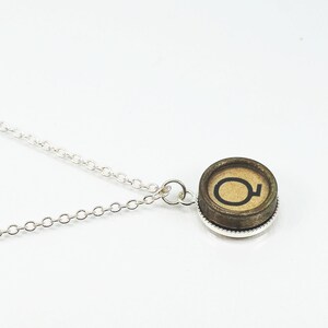 Q Typewriter Key Necklace Letter Q Upcycled Steampunk Jewelry, Silver Q ...