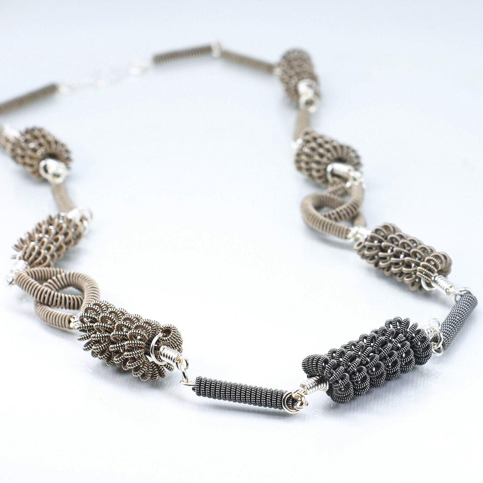 Guitar String Necklace Upcycled Silver Guitar String Jewelry - Etsy