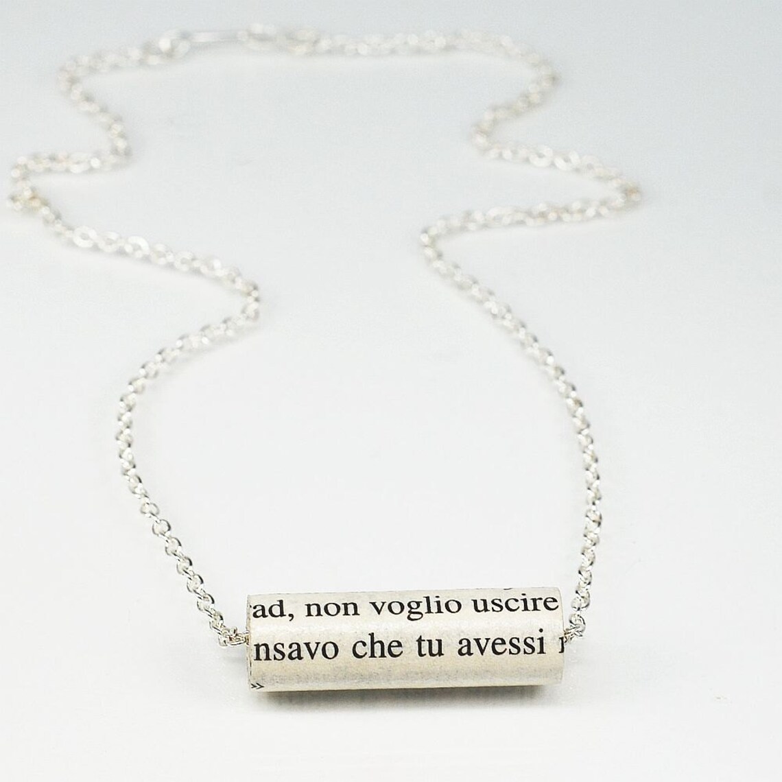 Italian Upcycled Paper Bead Necklace- Simple, Italian Teacher Gift ...