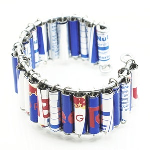Red Bull Bracelet- Upcycled Aluminum Can Cuff Bracelet, Recycled ...