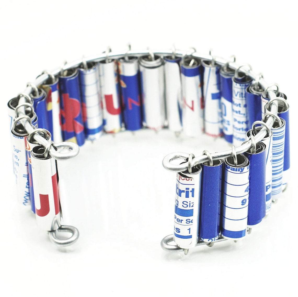Red Bull Bracelet- Upcycled Aluminum Can Cuff Bracelet, Recycled ...
