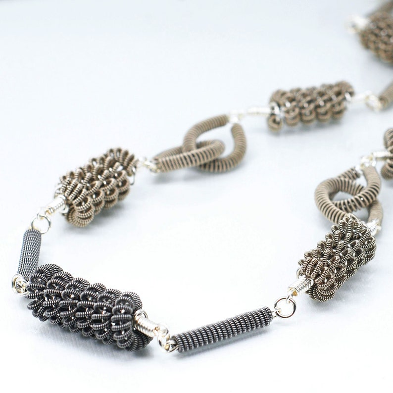 Guitar String Necklace Upcycled Silver Guitar String Jewelry - Etsy