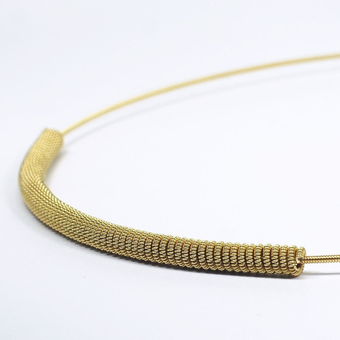 Guitar String Jewelry Upcycled Brass Bar Necklace Guitar - Etsy