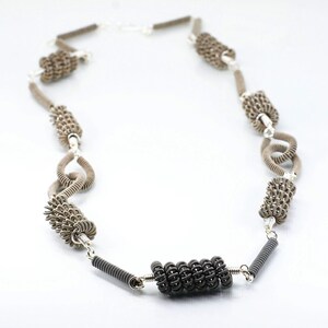 Guitar String Necklace Upcycled Silver Guitar String Jewelry, Recycled ...