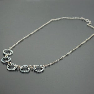 Lock Washer Necklace- Silver Hardware Jewelry, Circle Necklace, Modern ...