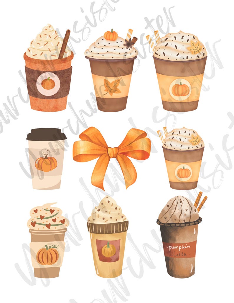 Cozy Autumn Vibes - Fall Digital Design Bundle | Instant Download ...
