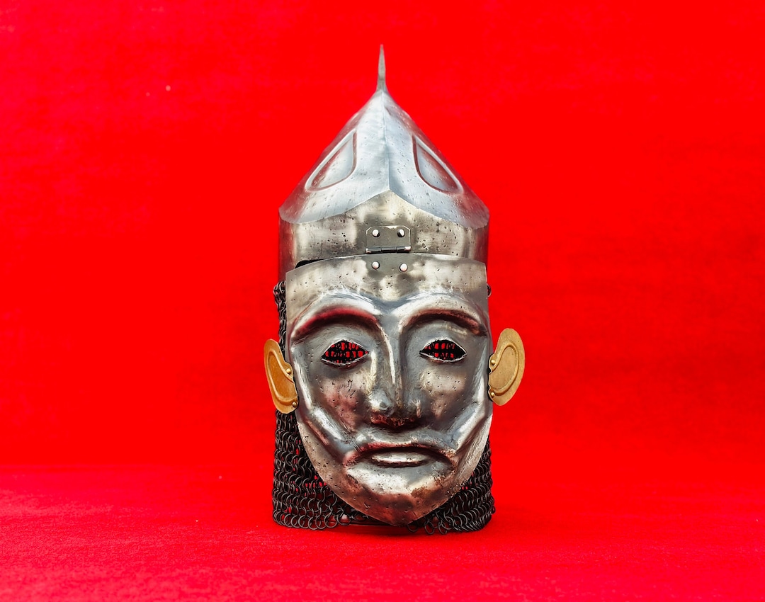 Ottoman Empire Helmet Medieval Knight Mask Steel Chainmail Helmet ...