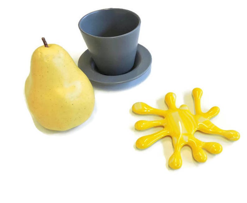 Coaster splat coasters modern decor idea creative gift set | Etsy