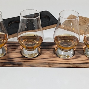 Bourbon Whiskey Flight Boards, Three Styles, Oak Charred - Etsy