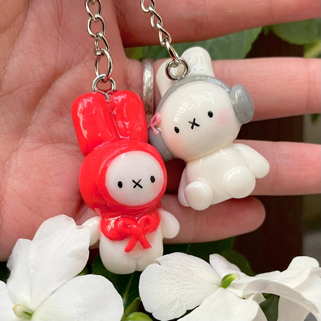 Bunny Handmade Keychains - Etsy