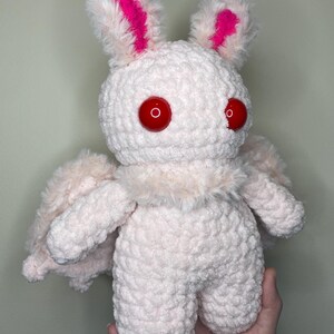 Mothman Plushie (pink) | Mothman Amigurumi | Crochet Mothman Plush - Etsy