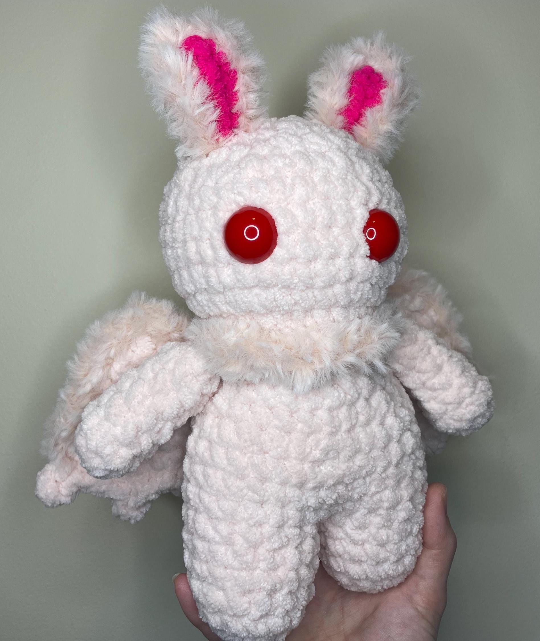 Mothman Plushie (pink) | Mothman Amigurumi | Crochet Mothman Plush - Etsy