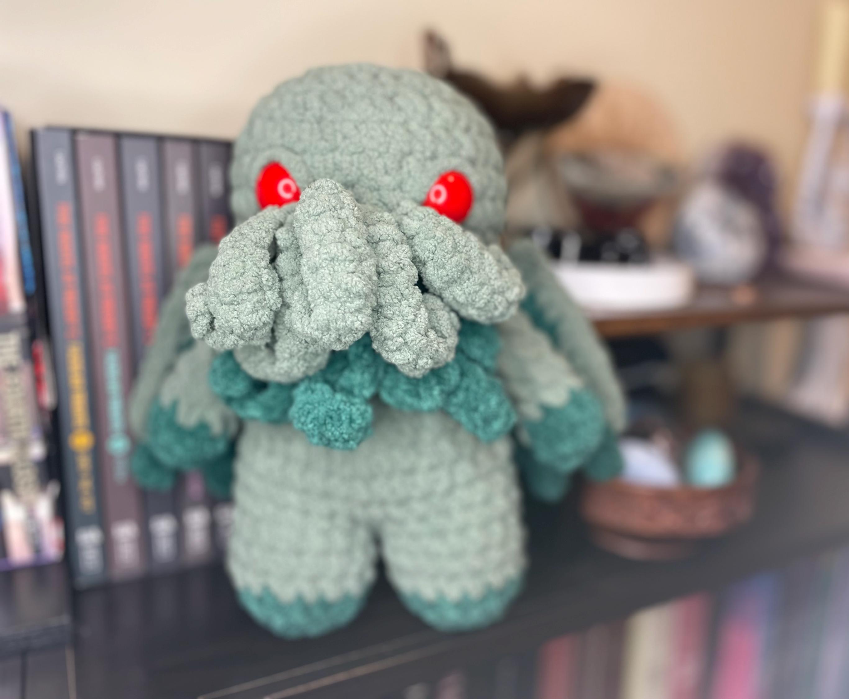 Cthulhu Plushie (green) | Cthulhu Amigurumi | Crochet Cthulhu Plush - Etsy