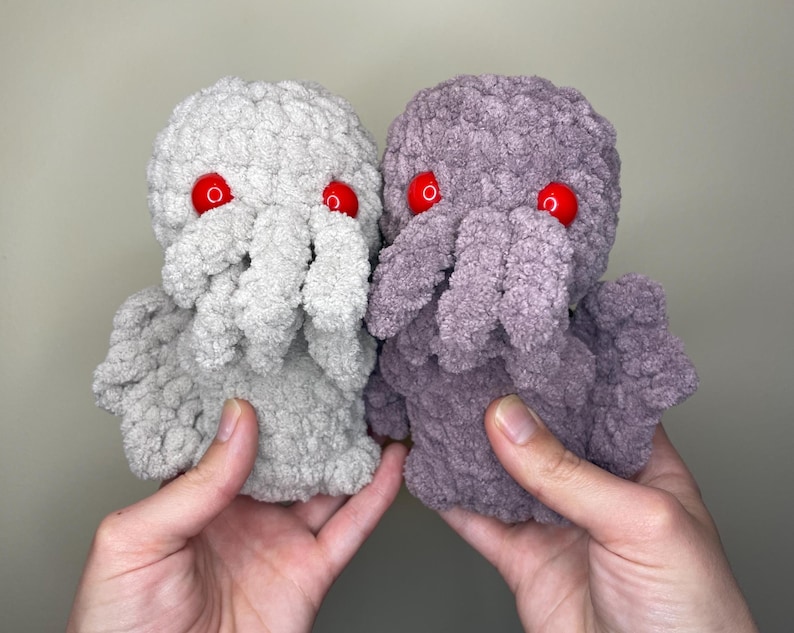 Mini Cthulhu Plushie | Mini Cthulhu Amigurumi | Mini Crochet Cthulhu ...