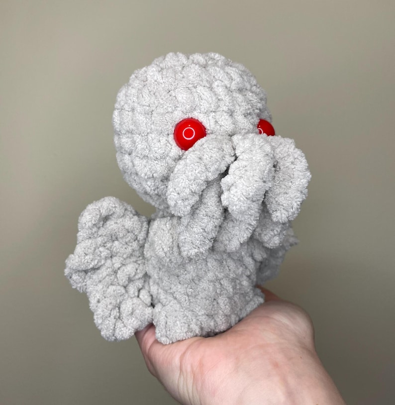Mini Cthulhu Plushie | Mini Cthulhu Amigurumi | Mini Crochet Cthulhu ...