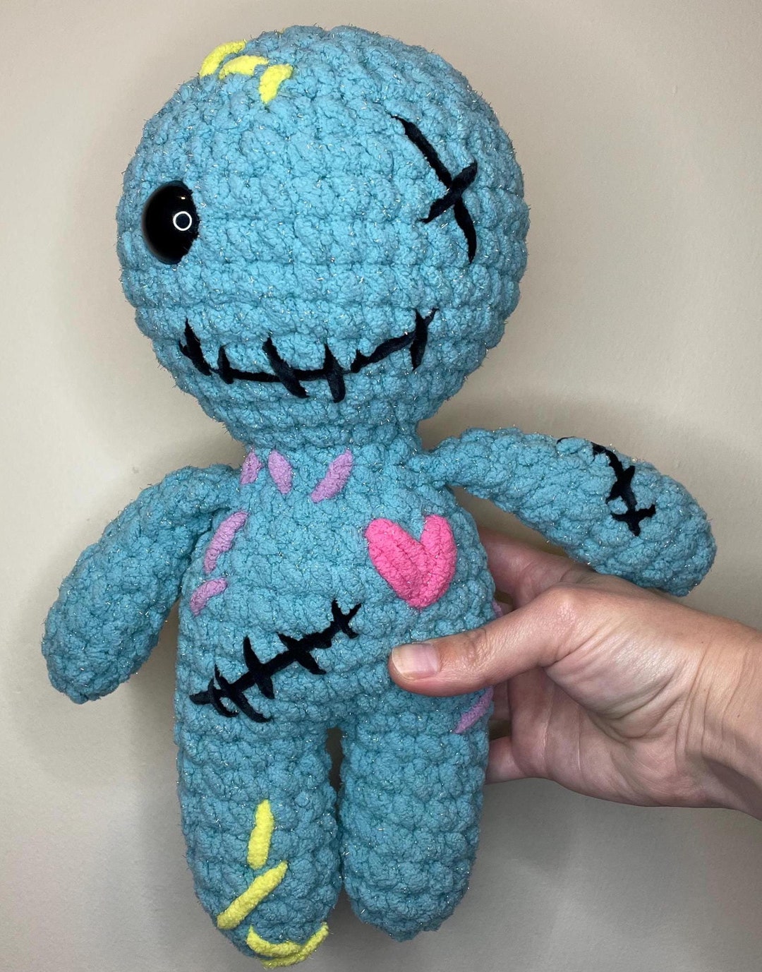 Voodoo Doll Plushie (colorful Stitching!) | Voodoo Amigurumi | Crochet ...