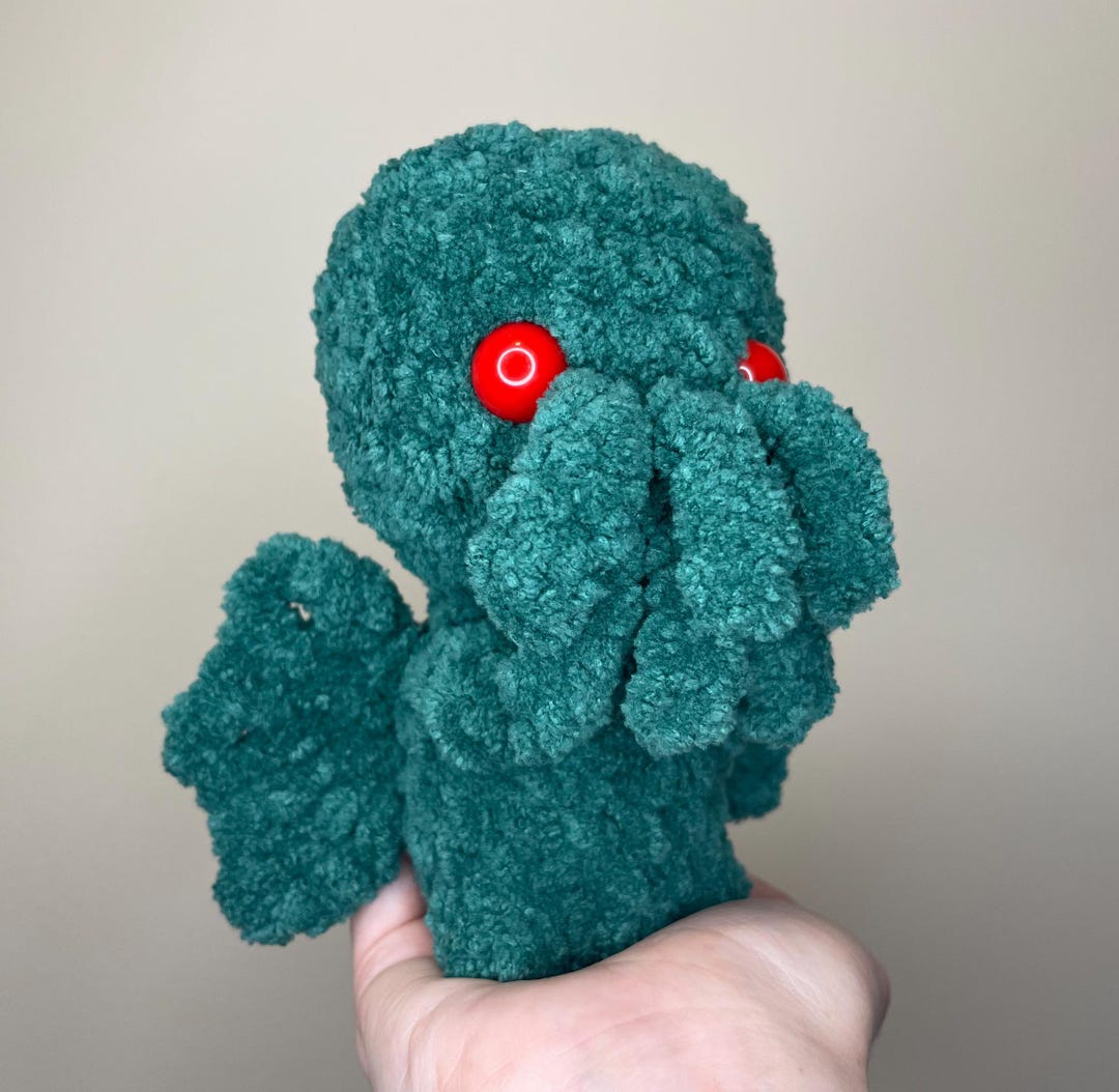 Mini Cthulhu Plushie Mini Cthulhu Amigurumi Mini Crochet Cthulhu Plush ...