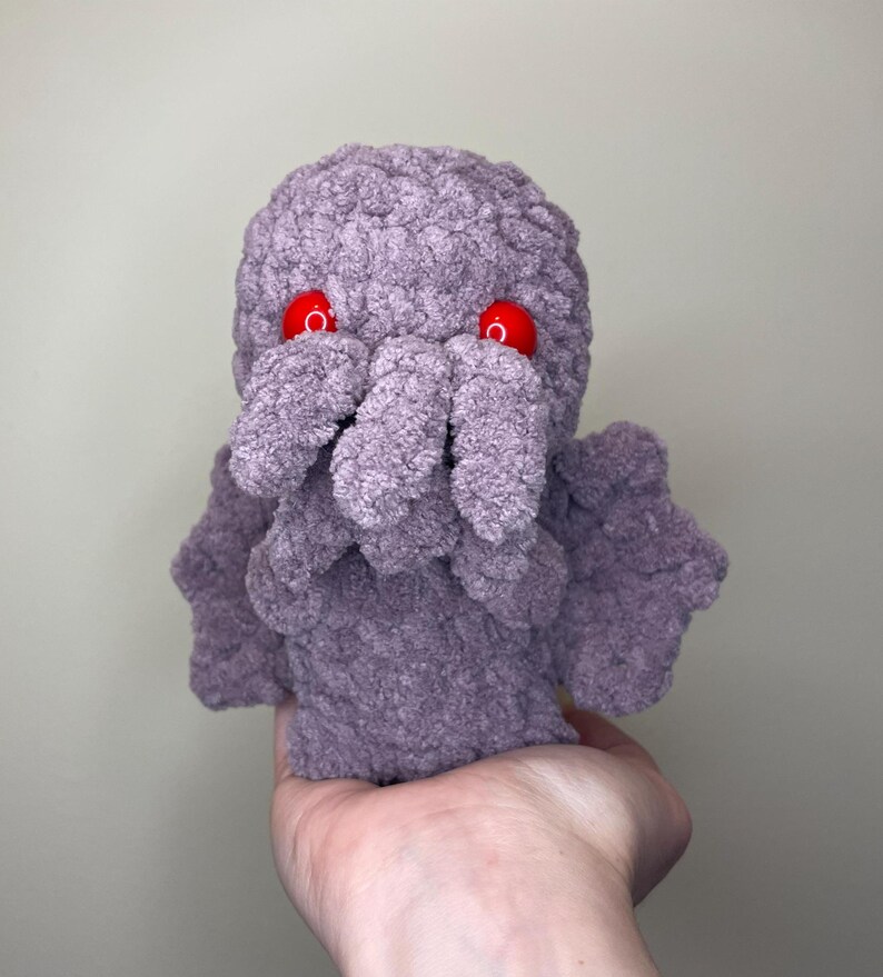 Mini Cthulhu Plushie Mini Cthulhu Amigurumi Mini Crochet Cthulhu Plush ...
