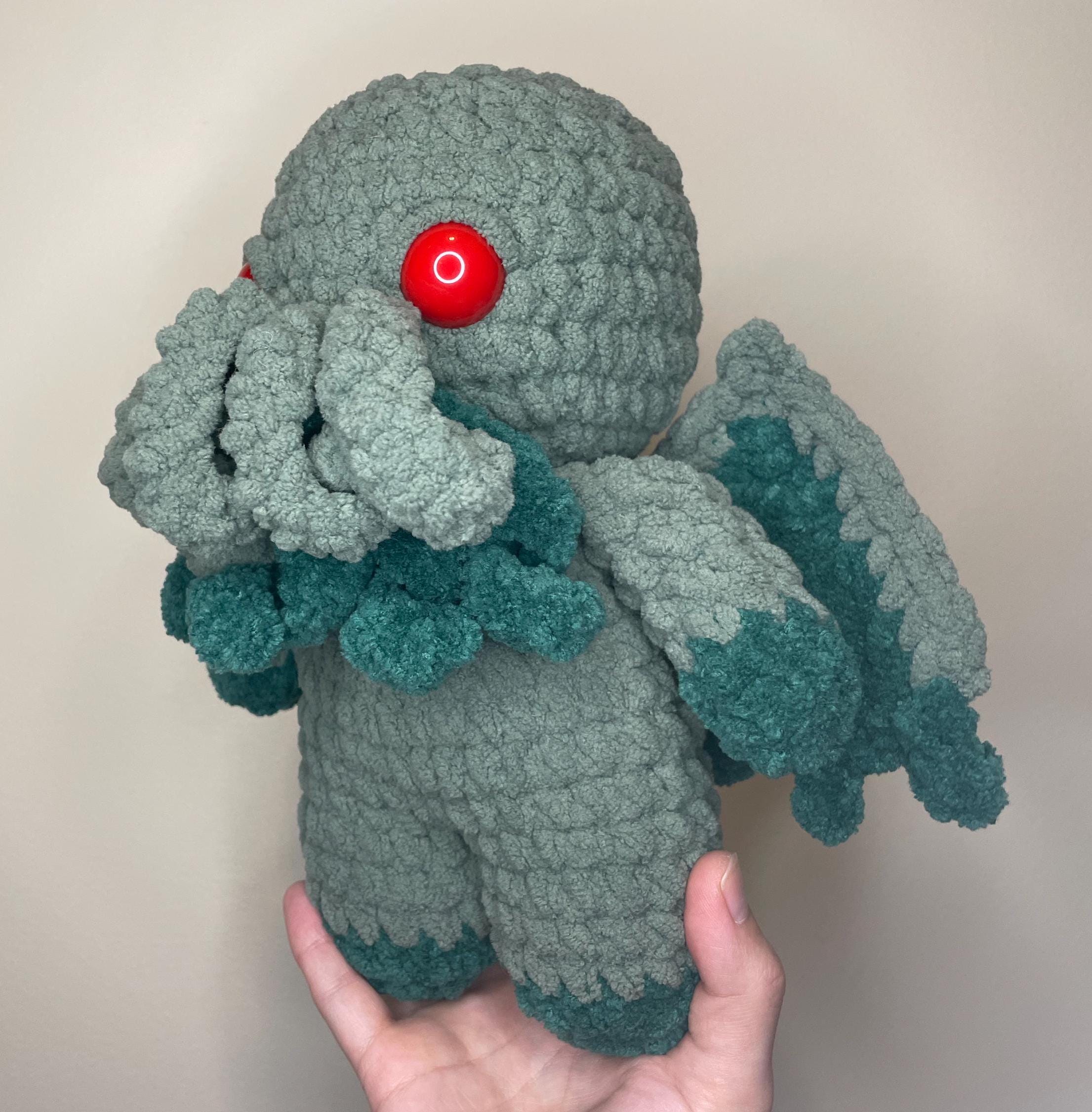 Cthulhu Plushie (green) | Cthulhu Amigurumi | Crochet Cthulhu Plush - Etsy