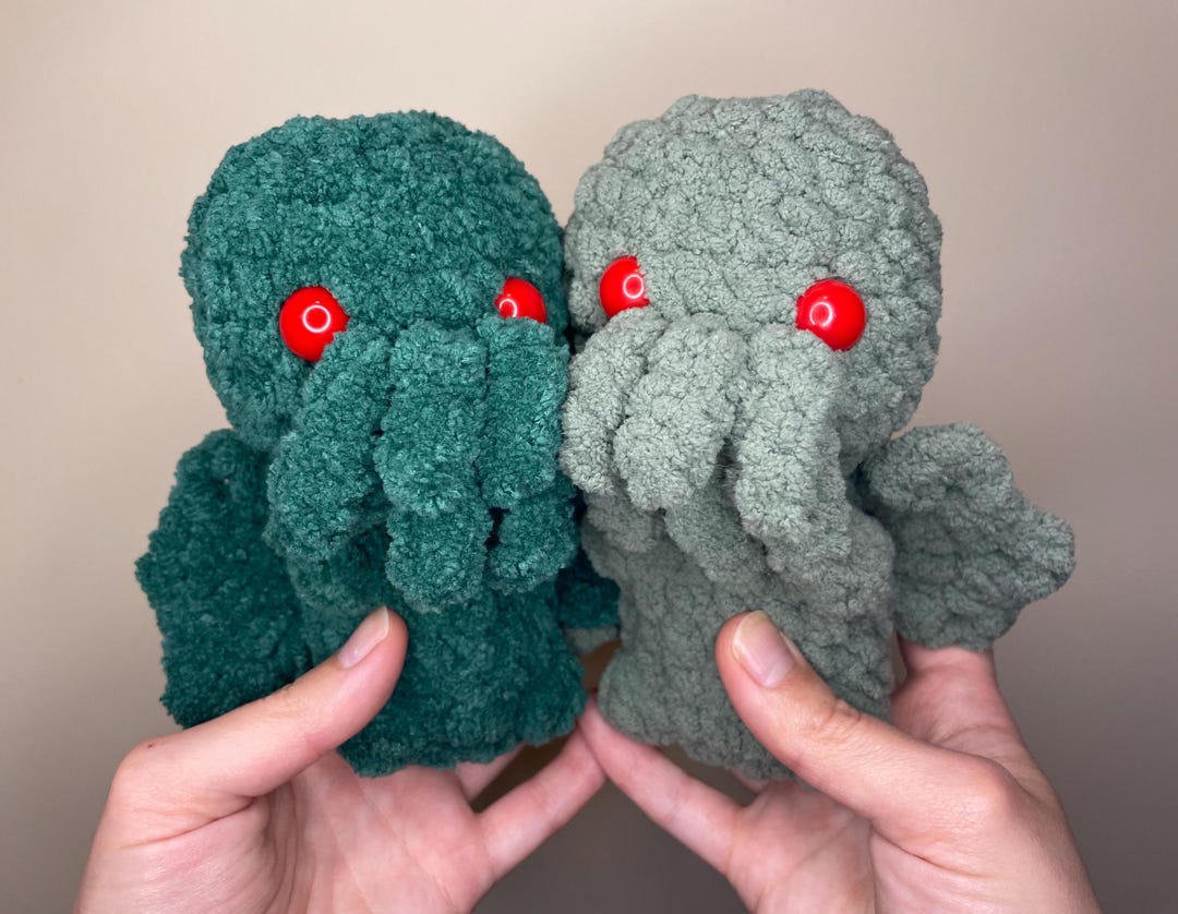 Mini Cthulhu Plushie | Mini Cthulhu Amigurumi | Mini Crochet Cthulhu ...
