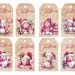Beautiful Printable Pink Christmas Gift Tags - 16 Cute Xmas Tags PDF ...