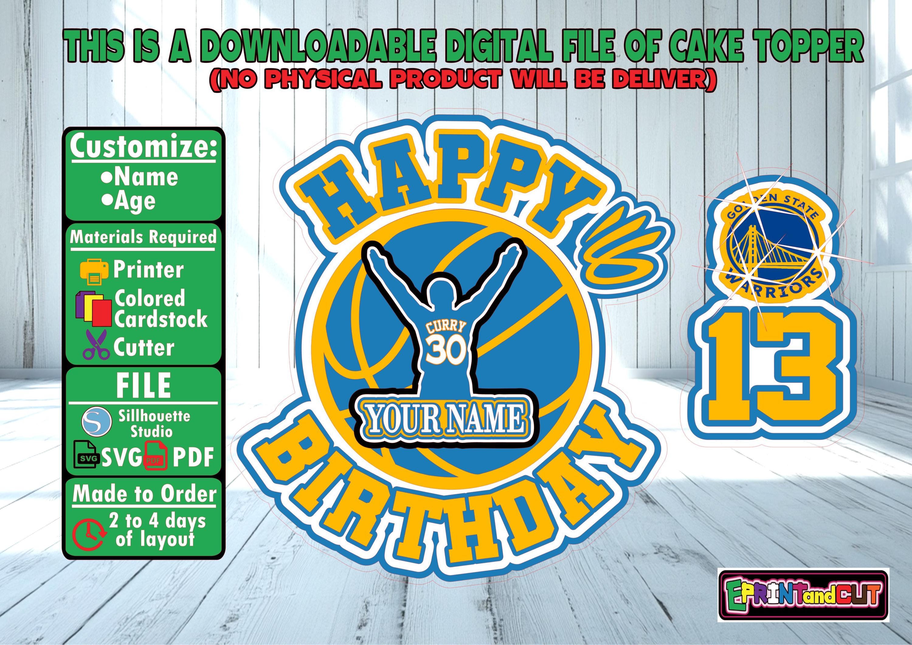 Personalize Inspired Basketball, SVG, Stephen Curry, Layering Cake ...