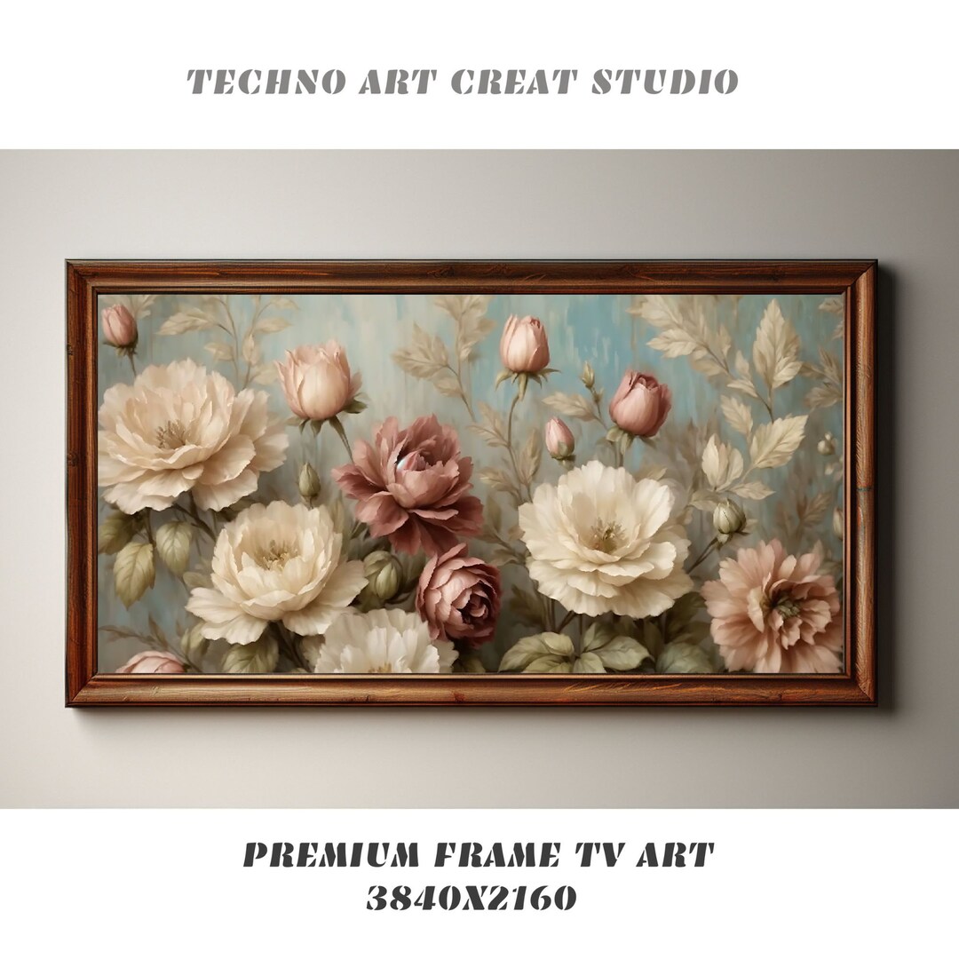 Frame TV Art Rose Download Now Watercolor Rose for Frame TV Flower Art ...
