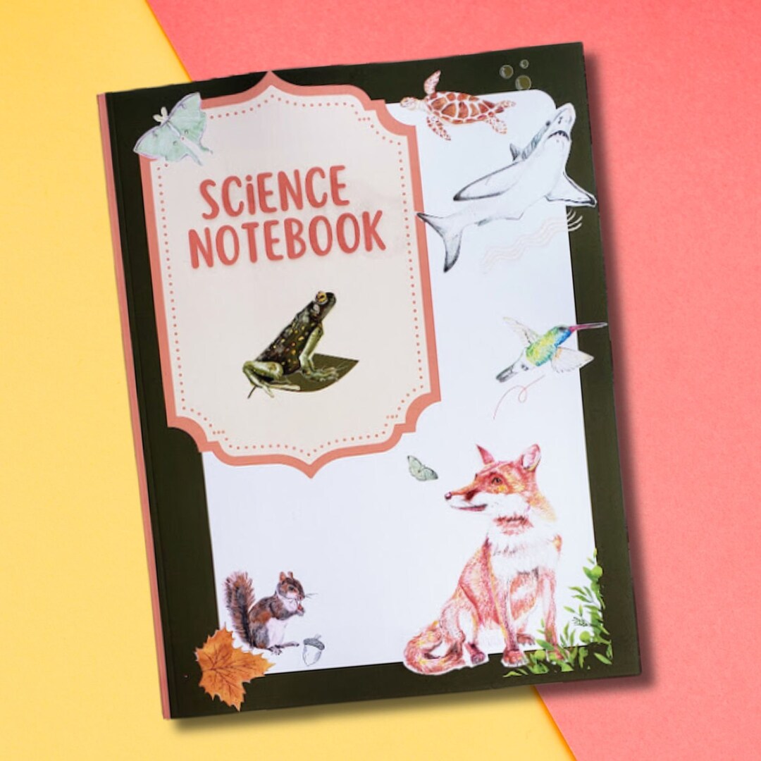 Science School Notebook With Nature Artwork | Homeschool, Subject ...