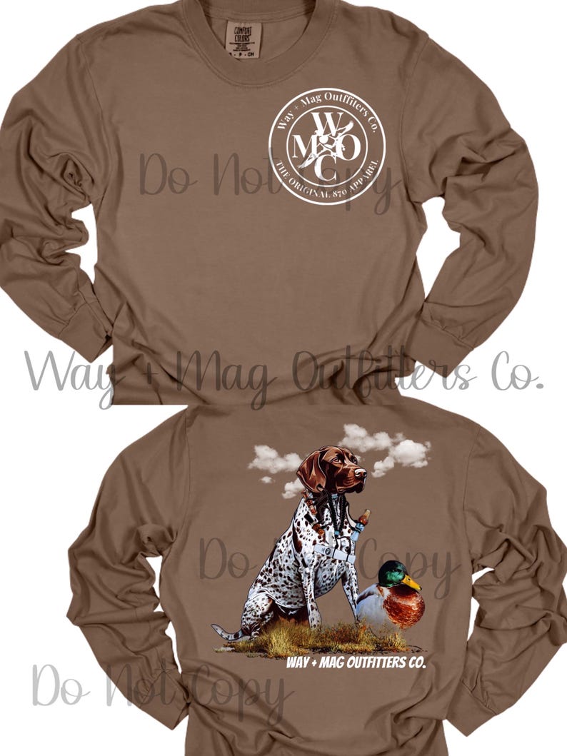 WMOC. GSP & Duck PNG - Pocket and Back Design Included. Digital ...