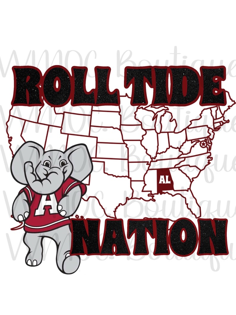 ALABAMA ROLL TIDE Png - Etsy