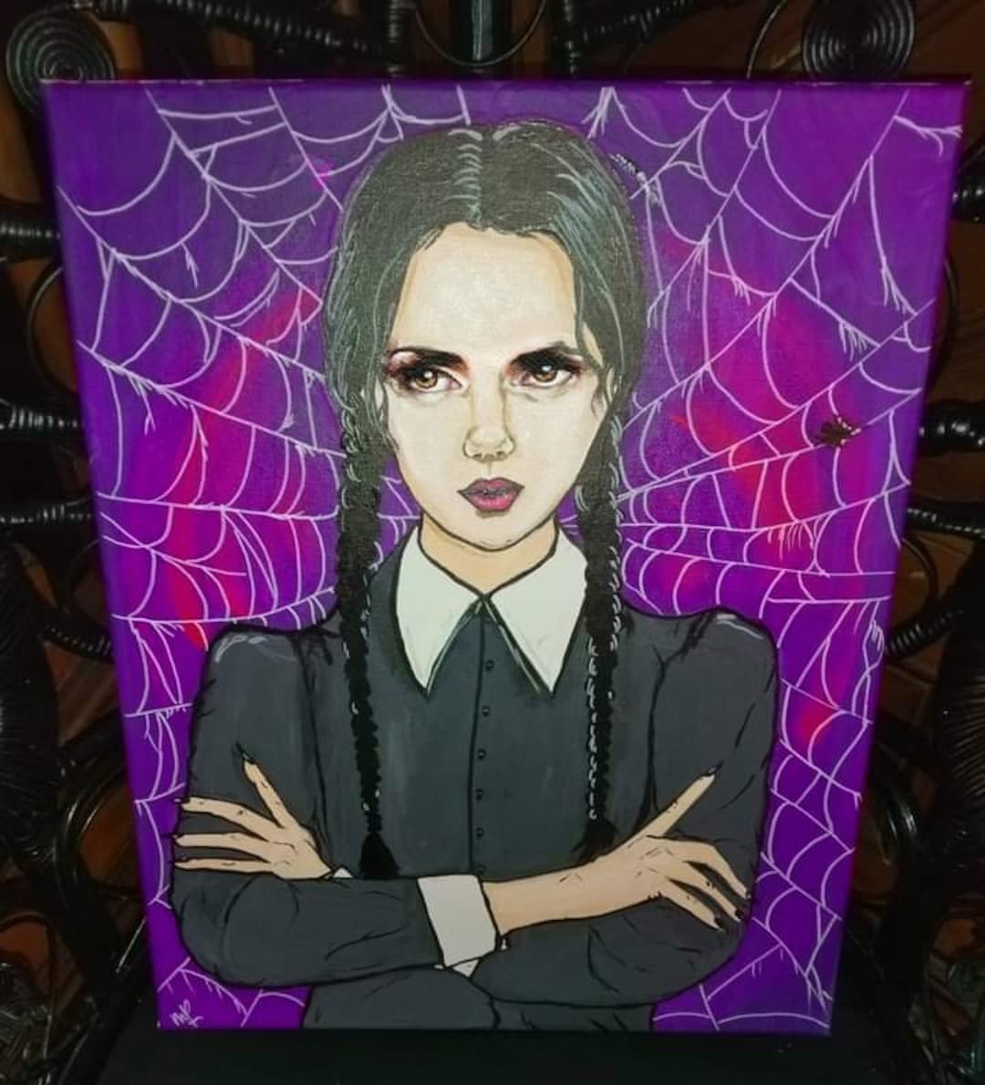 Wednesday Addams Painting - Etsy