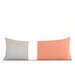 Peach Colorblock Pillow Cover Bedding 14x35 Lumbar Pillow - Etsy