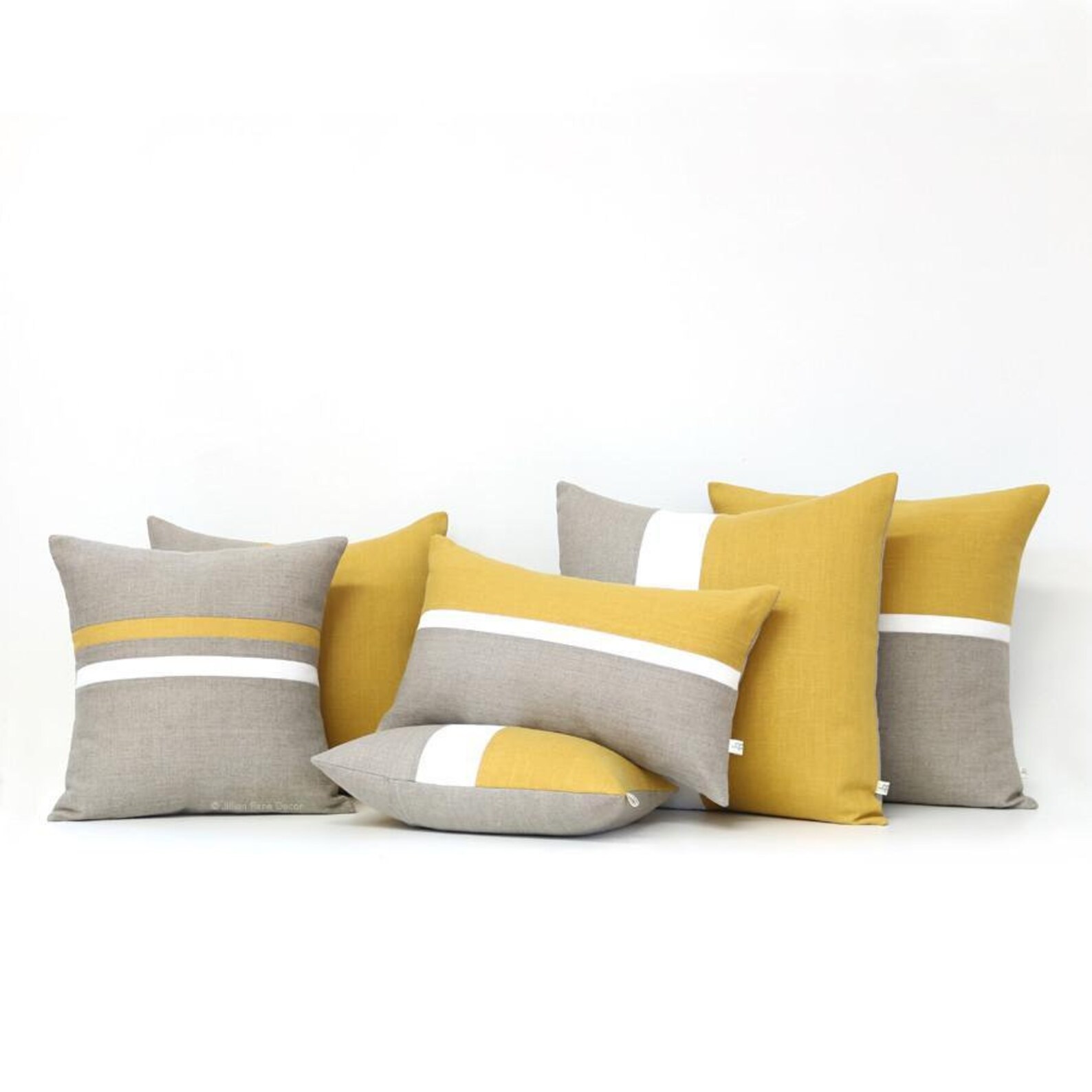 Squash Colorblock Pillow Cover, Bedding, 14x35 Lumbar Pillow ...