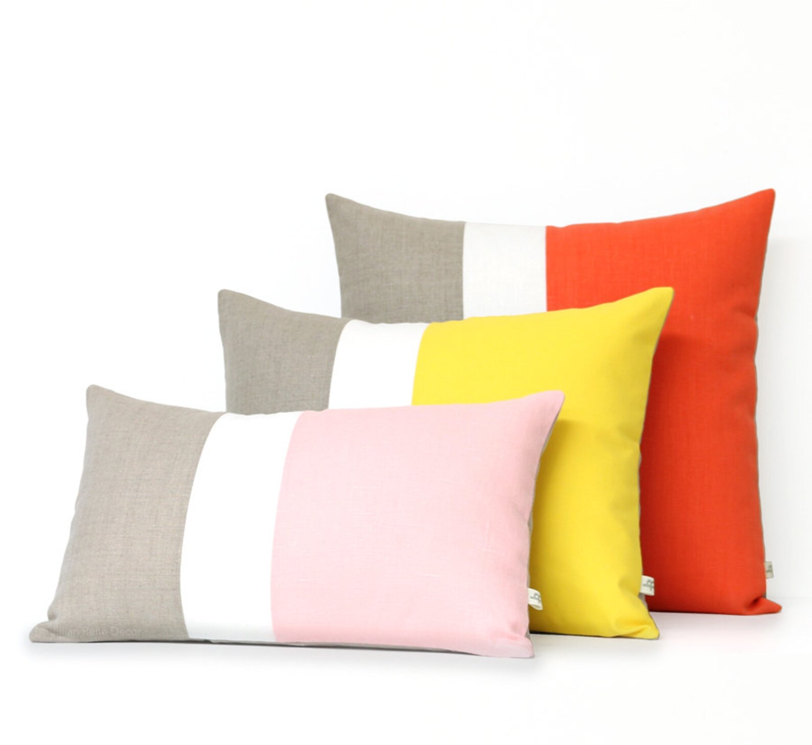 Pantone Colorblock Pillow Covers, Spring Decorative Pillow (12x16) by ...