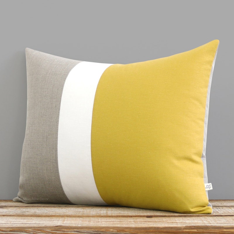 Color Block Pillow - Etsy