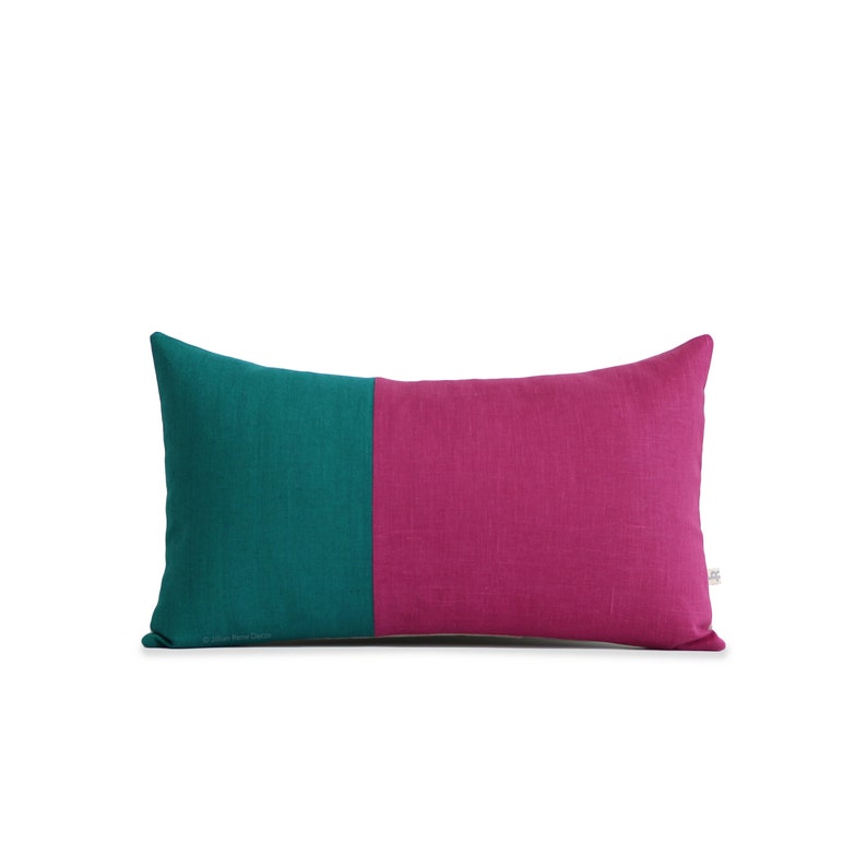 LIMITED EDITION Multicolor Two Tone Colorblock Pillow Cover - Etsy
