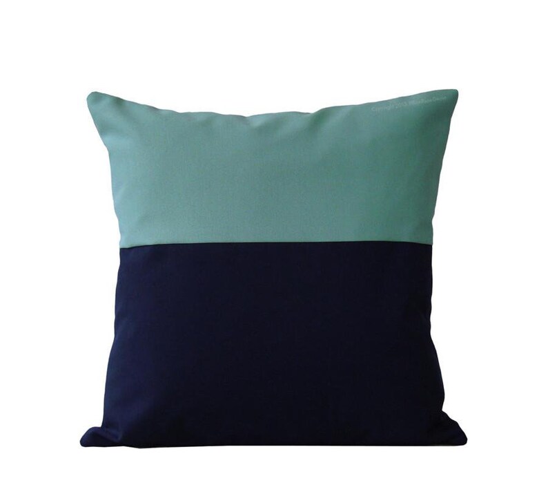 Custom OUTDOOR Color Block Pillow Cover (20x20) by Jillianrenedecor ...