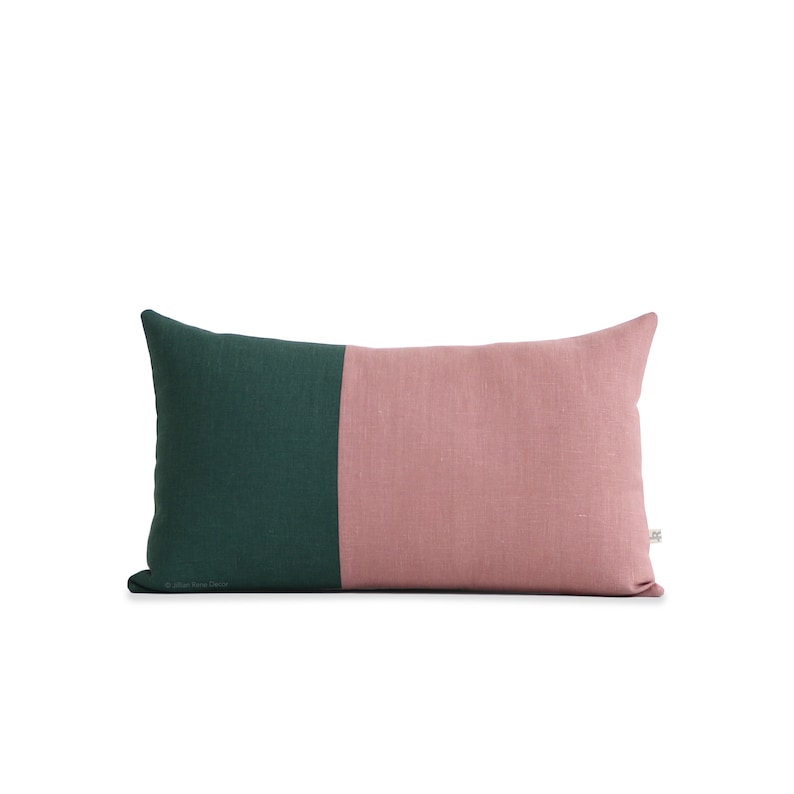 LIMITED EDITION Multicolor Two Tone Colorblock Pillow Cover - Etsy