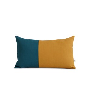LIMITED EDITION Multicolor Two Tone Colorblock Pillow Cover (custom ...