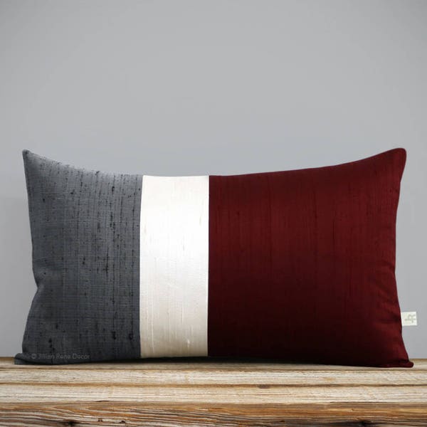 Burgundy Merlot Pillow - Etsy