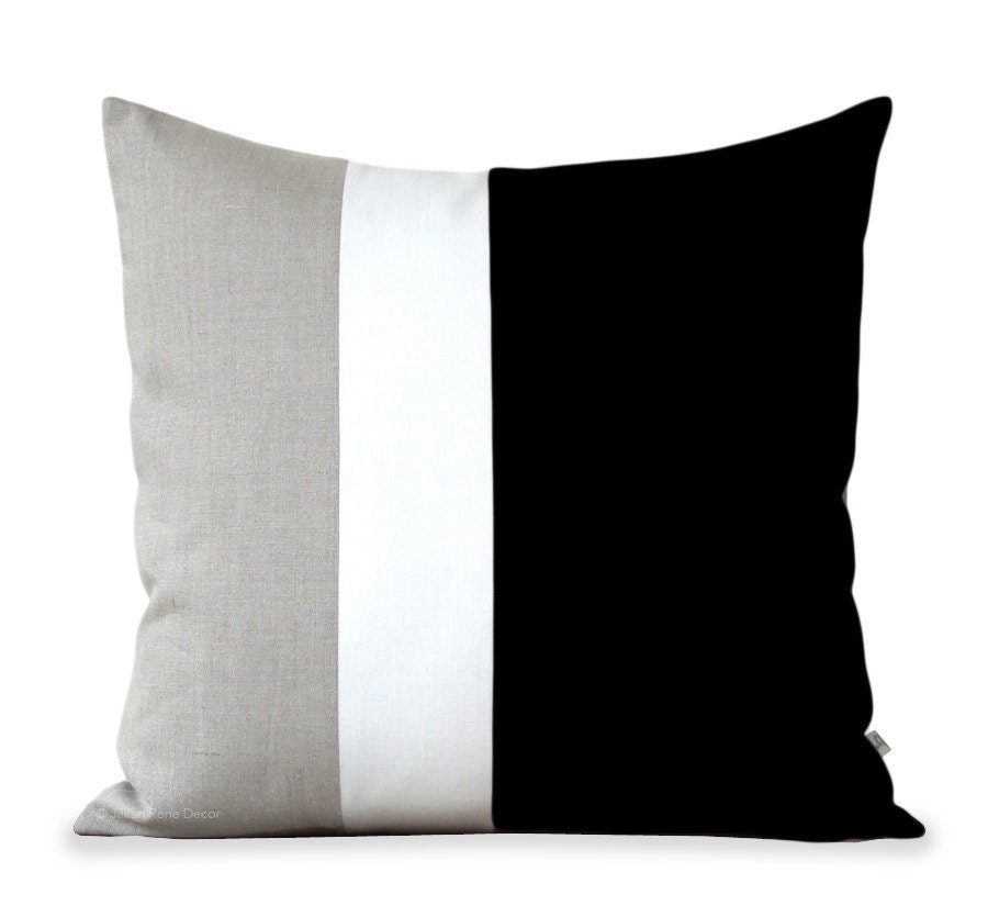 Custom Colorblock Pillow Covers Decorative Pillows Natural - Etsy