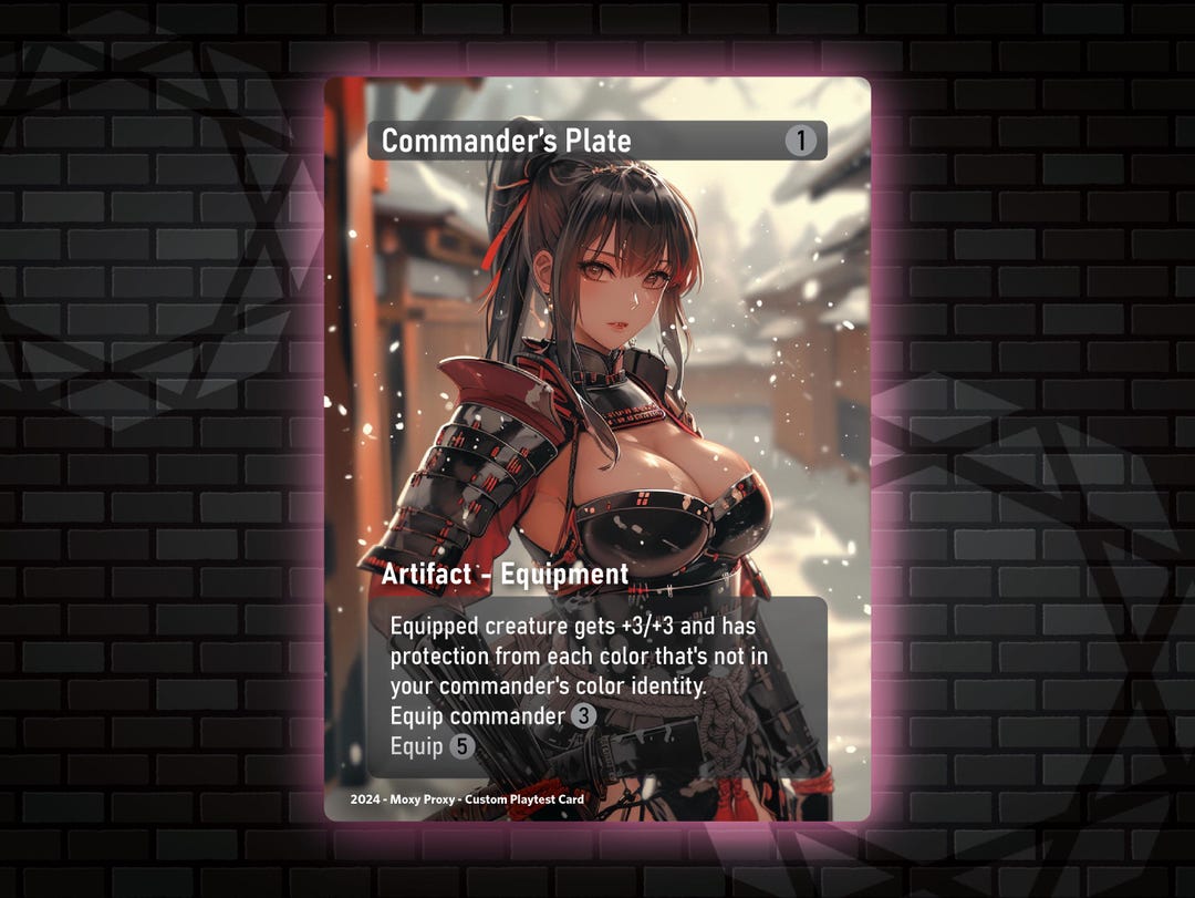 Commander's Plate - Alternate Full Custom Art MTG Proxy - Etsy