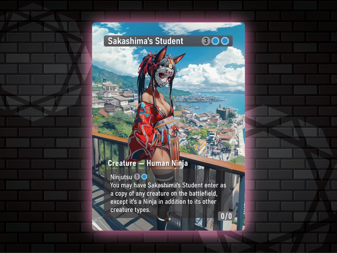 Sakashima's Student - Alternate Full Custom Art MTG Proxy - Etsy