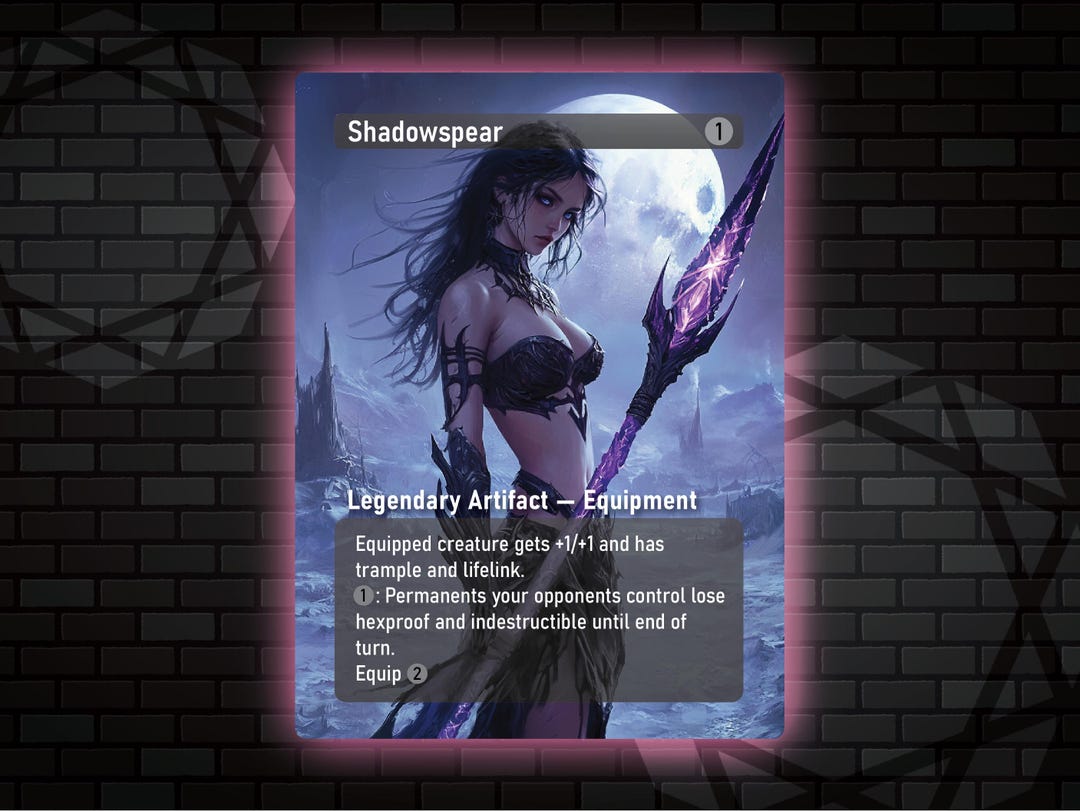 Shadowspear Alternate Full Custom Art MTG Proxy - Etsy