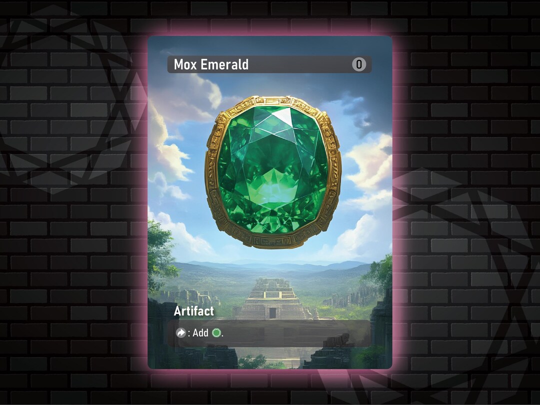 Mox Emerald - Alternate Full Custom Art MTG Proxy - Etsy