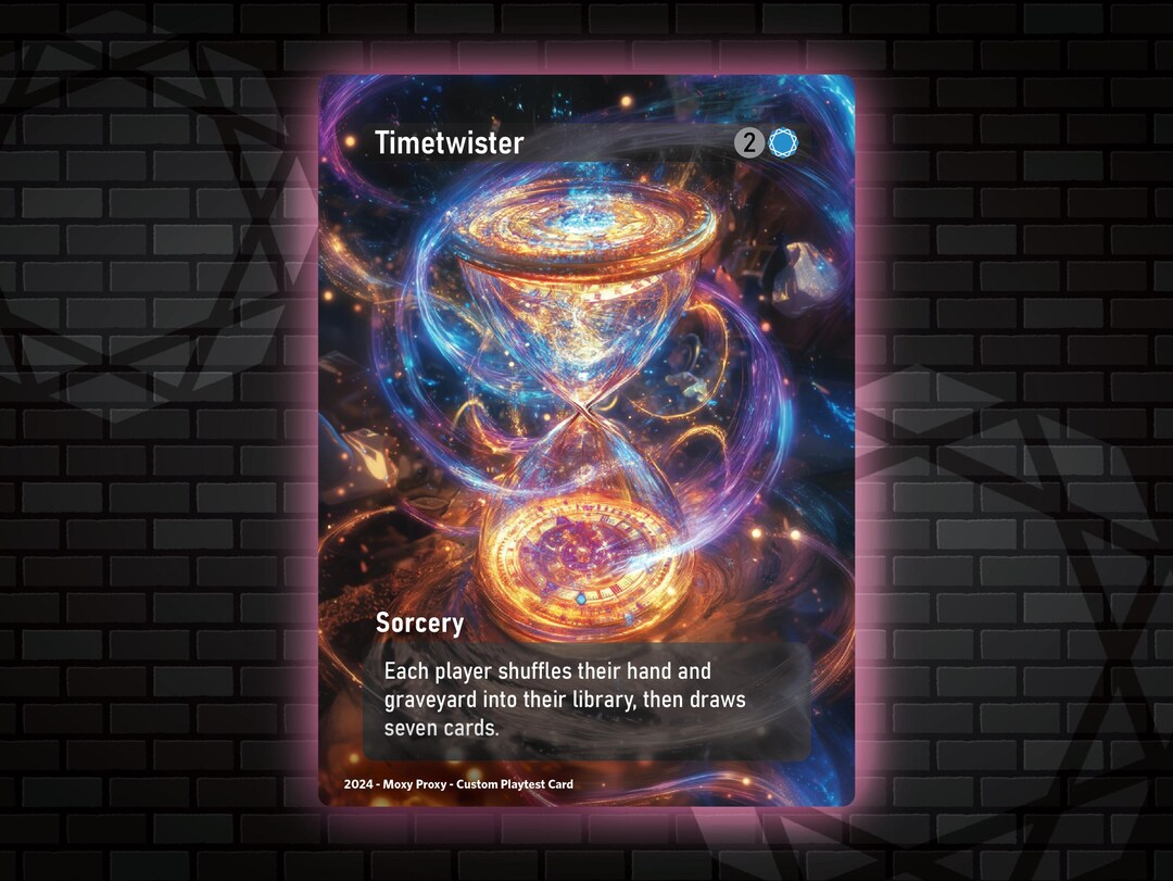 Timetwister - Alternate Full Custom Art MTG Proxy - Etsy