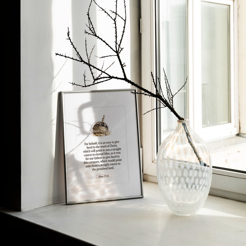 Liahona LDS Printable Wall Art Inspirational Book of Mormon Quote ...